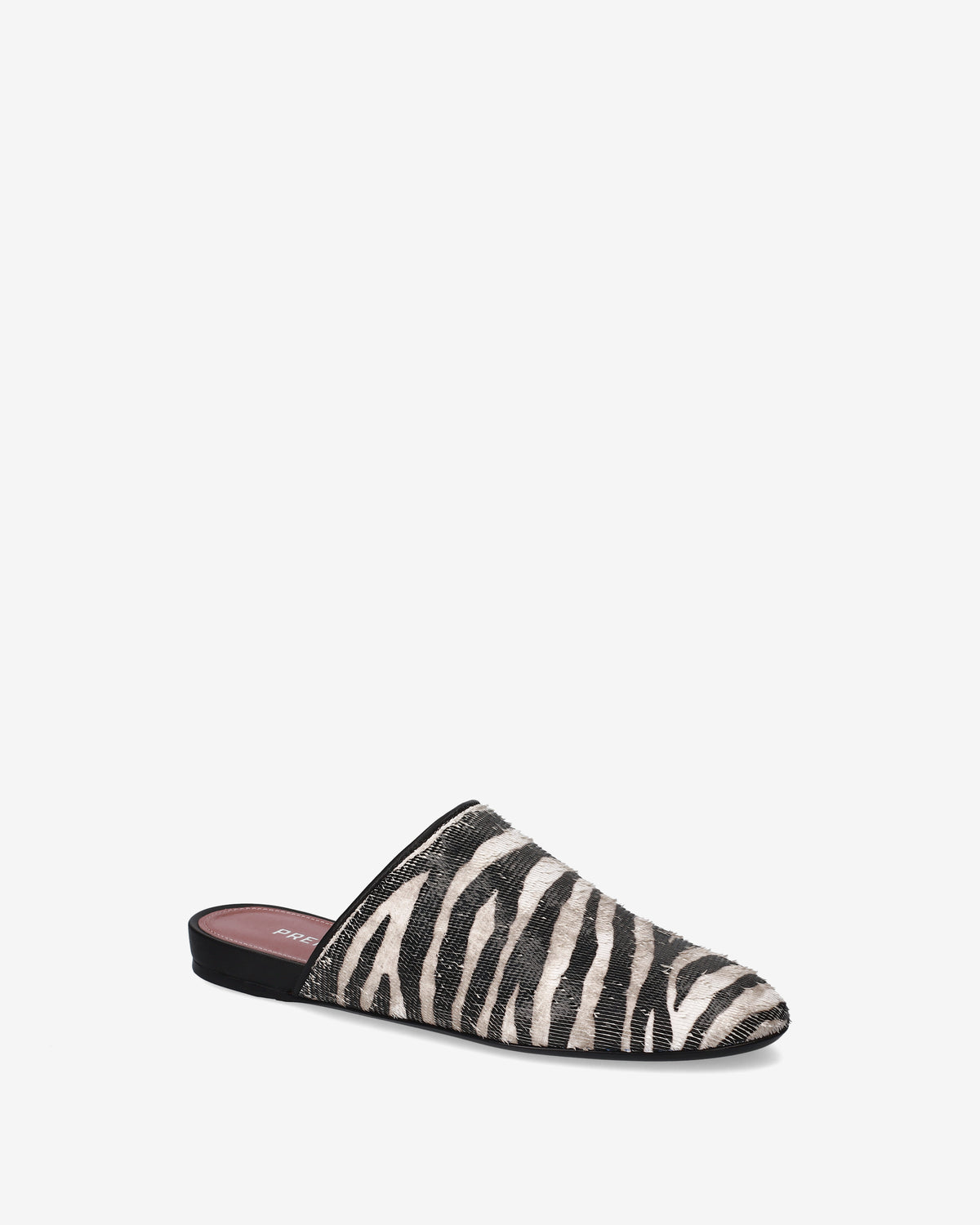 Printed leather sabot